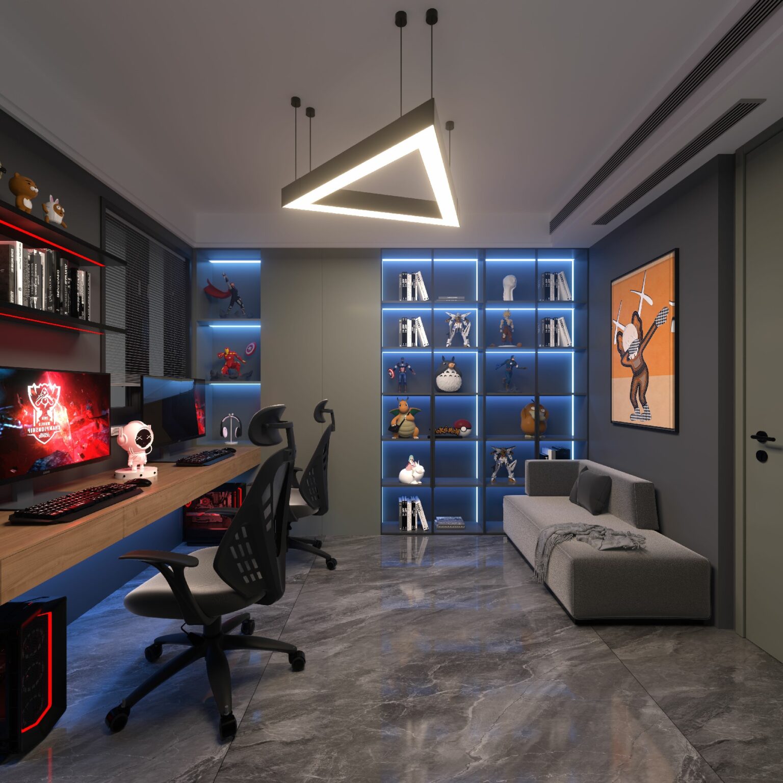 LED Triangle Lights – Modular Triangular Lighting - HLLED